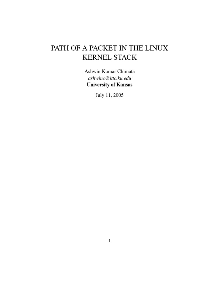 Packet Life in Linux | PDF | Transmission Control Protocol | Internet ...