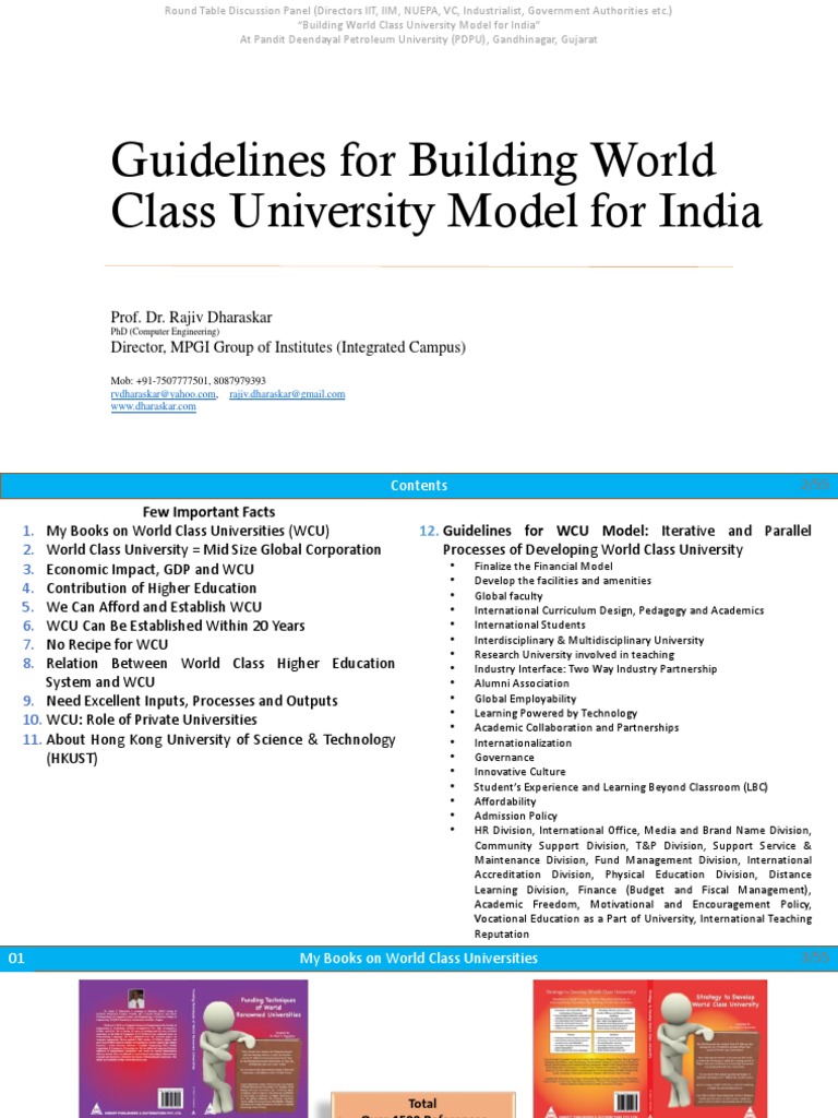 Model For World Class University 052 | PDF | University | International ...