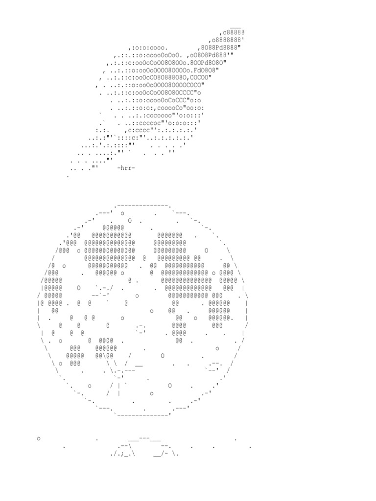 Ascii Art - Space and Time