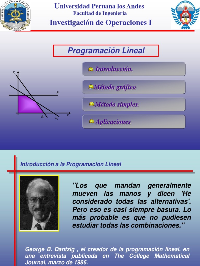 Introduccion a La Programacion Lineal | Programación lineal | Transporte