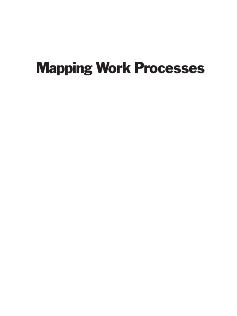 E0822 Mapping Work Processes - ASQ | PDF