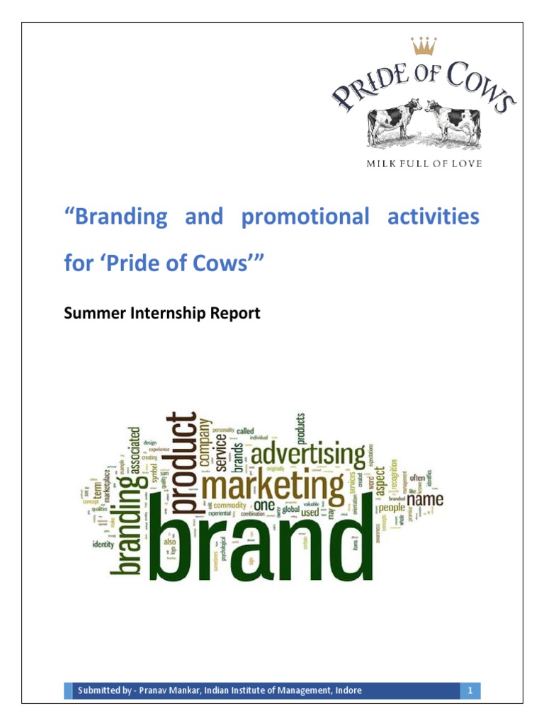 Pride of Cows | PDF | Brand | Dairy Farming
