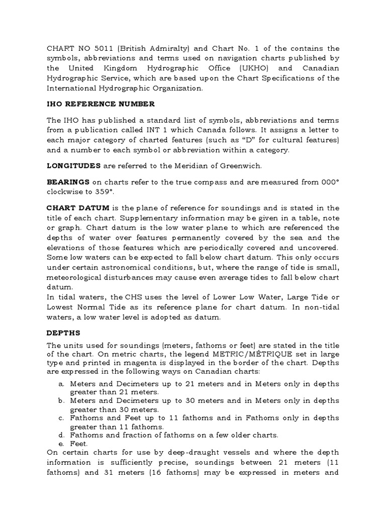 Chart No 5011 | PDF | Tide | Geography