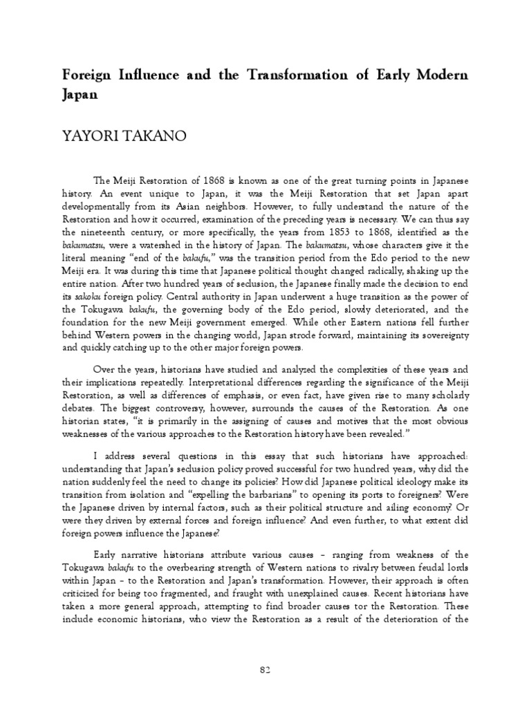 Foreign Influence in Japan's Transformation | PDF | Empire Of Japan | Japan