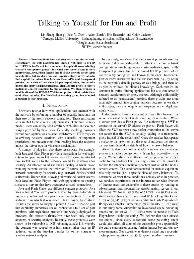 Web Socket | PDF | Proxy Server | Hypertext Transfer Protocol