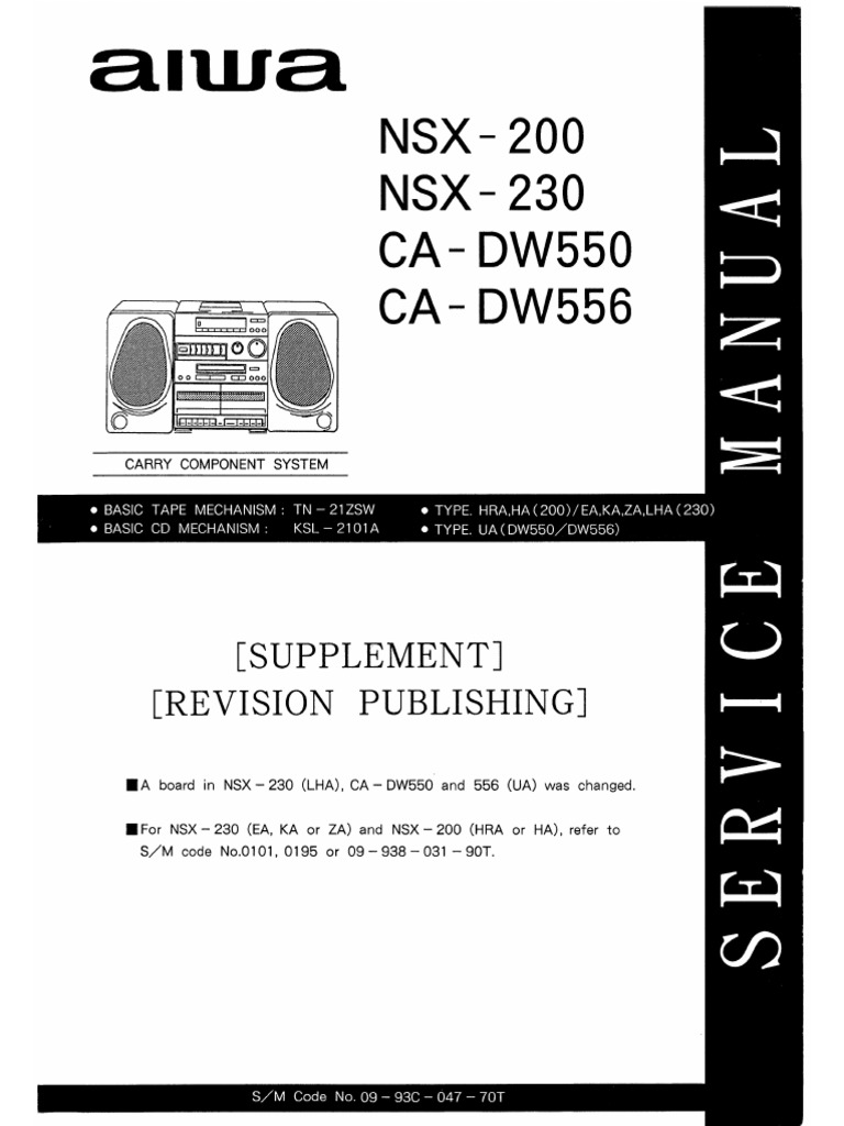 Aiwa nsx-200 nsx-230 | PDF | Arts du langage et discipline | Études des ...