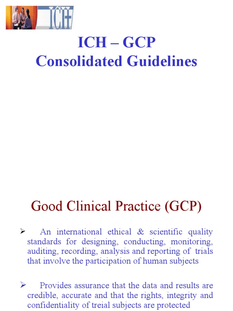 Ich - GCP Consolidated Guidelines | PDF | Clinical Trial ...