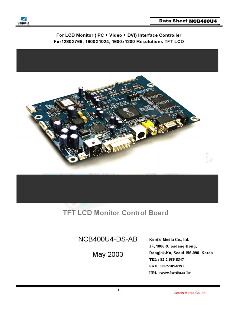 LG LED Monitor Circuit Diagram | PDF | Business
