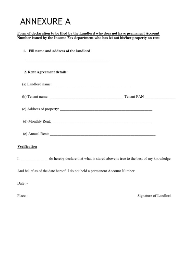 Annexure | Download Free PDF | Landlord | Insurance