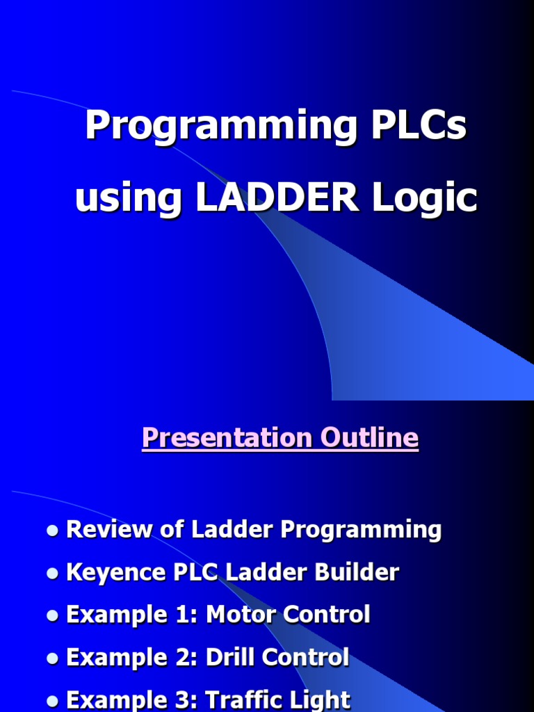 Programming Plcs Using Ladder Logic | PDF