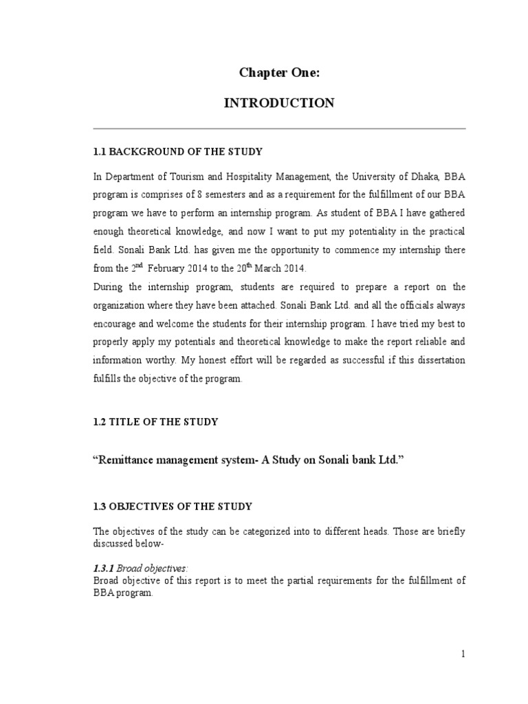 Sonali Bank Intern Report | PDF | Remittance | Immigration
