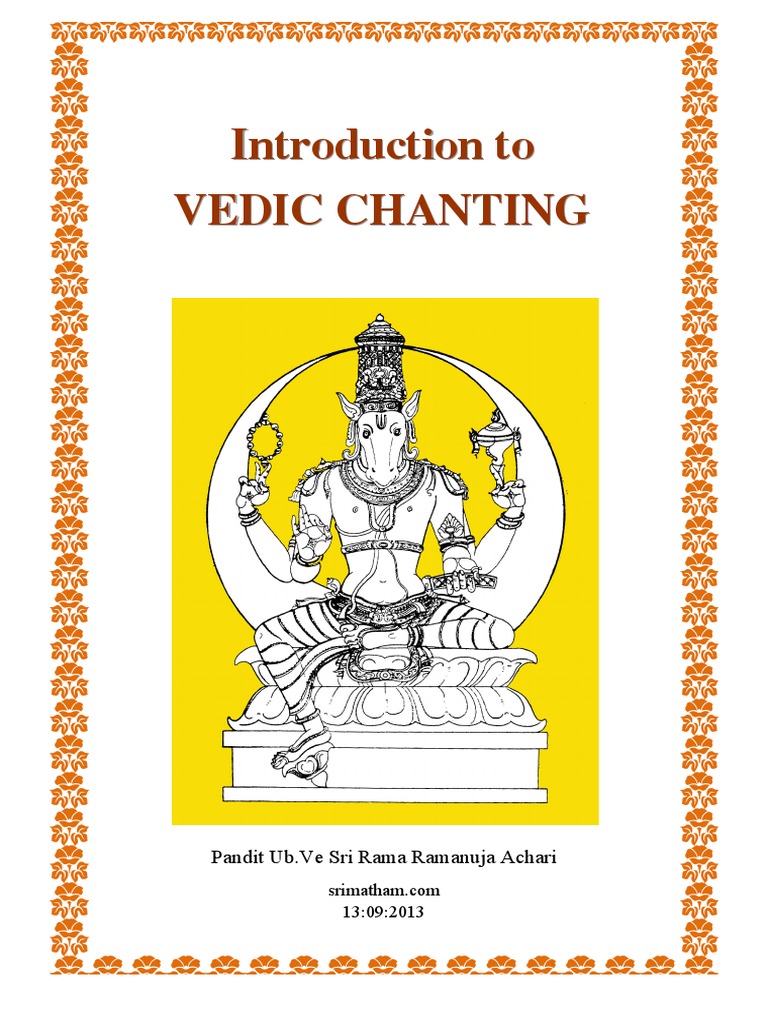 Introduction To Vedic Chanting | PDF | Vedas | Metre (Poetry)