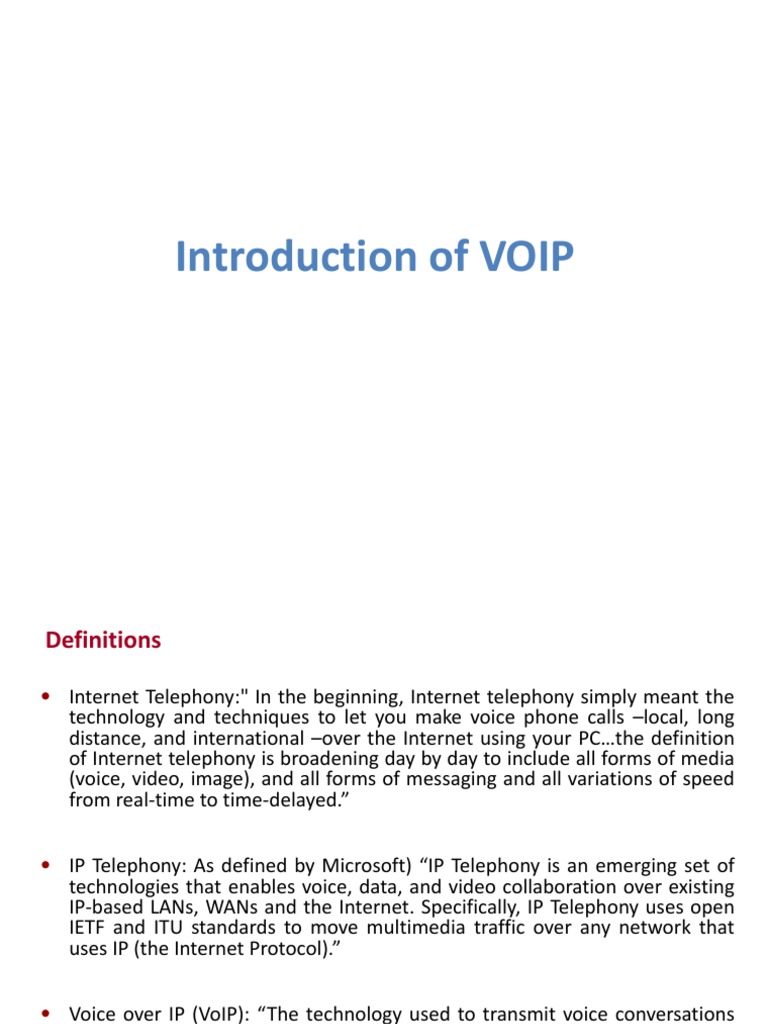 Voip Lec | PDF | Session Initiation Protocol | Voice Over Ip