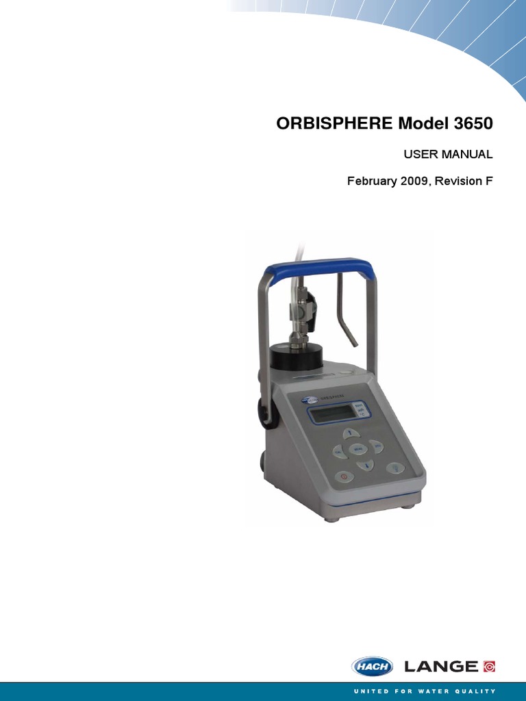 Orbisphere 3650 User Manual | PDF | Computing And Information Technology | Nature