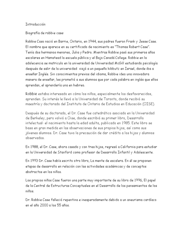 Dicertacion Robbie Case | PDF | Memoria | Mente