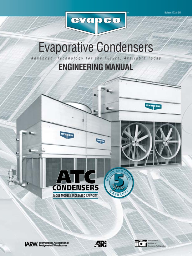 Evapco Evaporative Condenser Engineering Manual | PDF | Duct (Flow ...