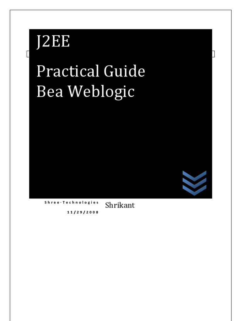 J2EE Weblogic Documentation | PDF | Enterprise Java Beans | Java Servlet