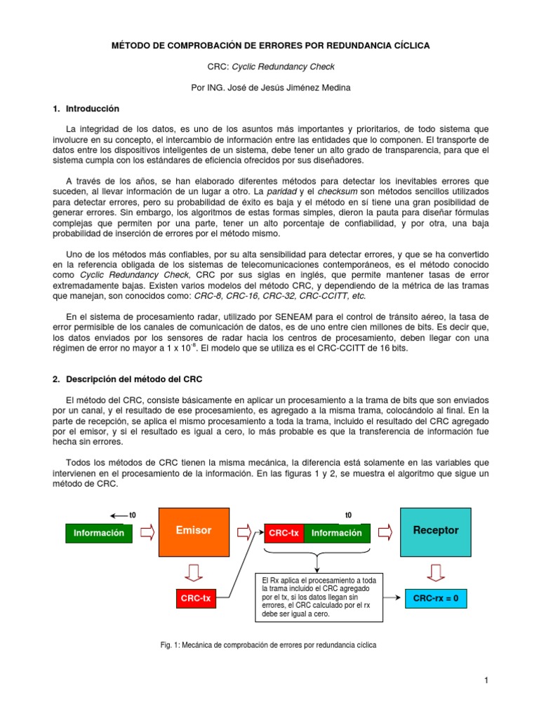 Como Funciona El CRC | PDF | División (Matemáticas) | Poco