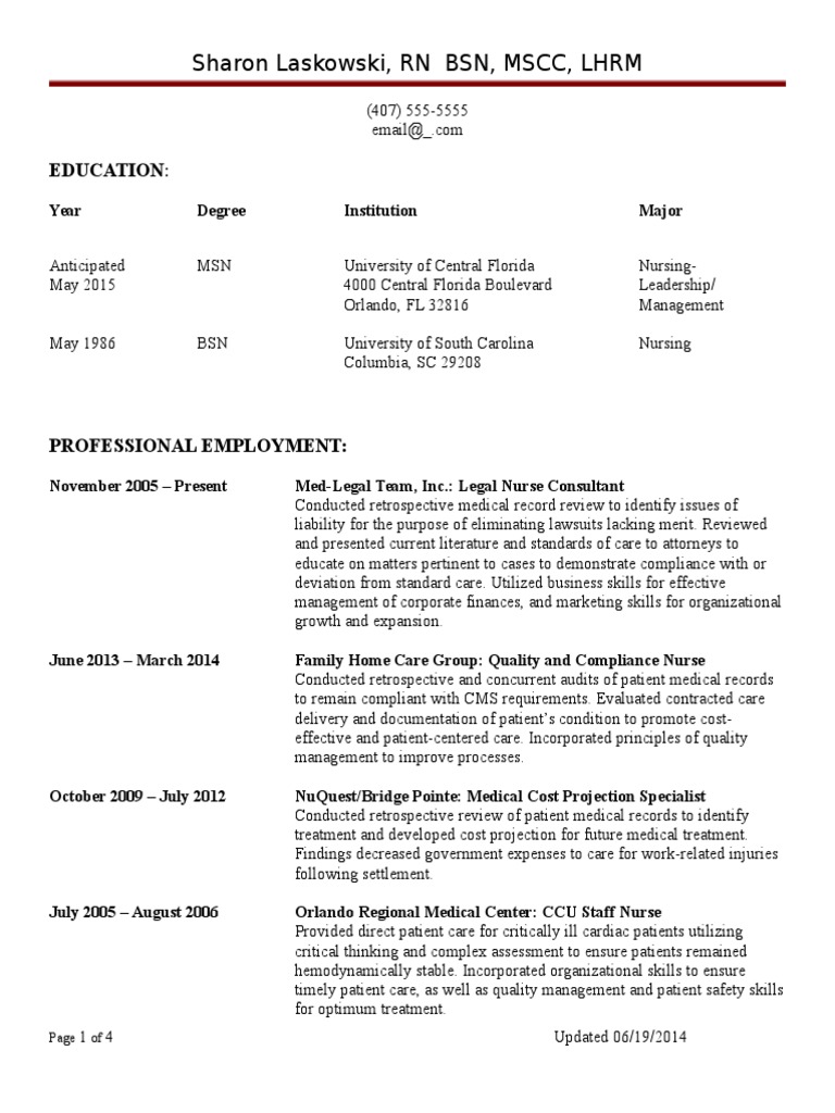 Laskowski Sharon Curriculum Vitae Portfolio | PDF | Healthcare ...