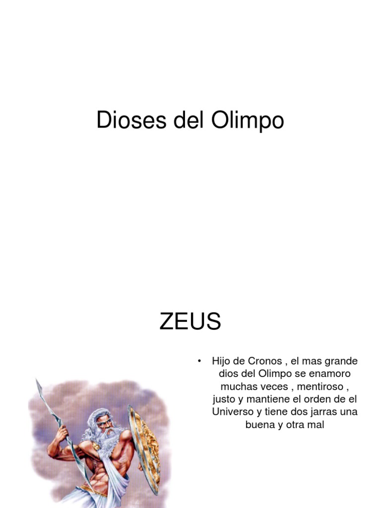 Dioses Del Olimpo | PDF