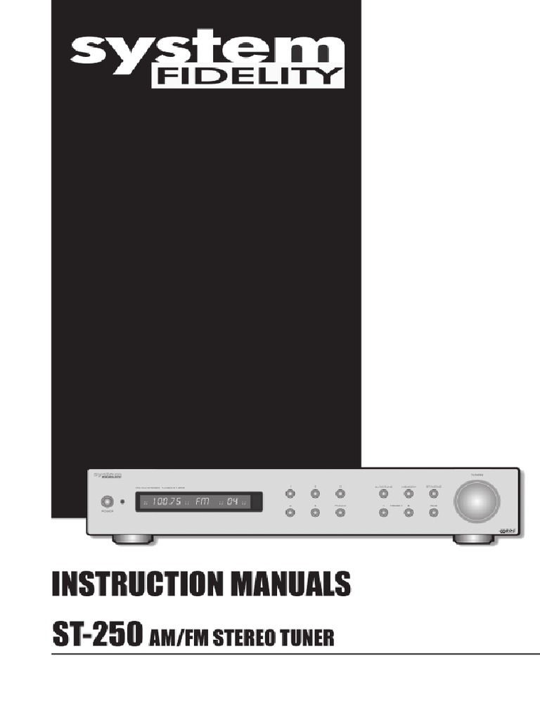 System Fidelity ST-250 | PDF