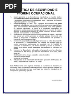 Manual de Seguridad e Higiene Walmart KGR | PDF | Ingenieria Eléctrica | Valores