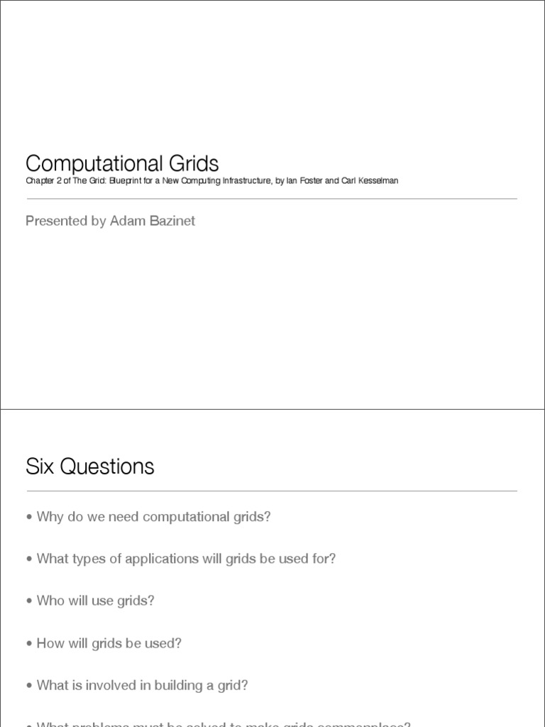 Computational Grids | PDF | Grid Computing | Metadata