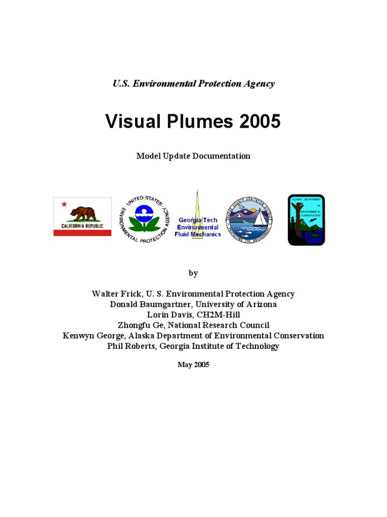 Visual Plumes 2005 - EPA | PDF | Conceptual Model | Contour Line