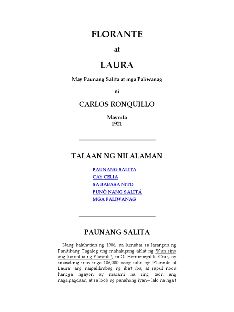 Florante at Laura | PDF