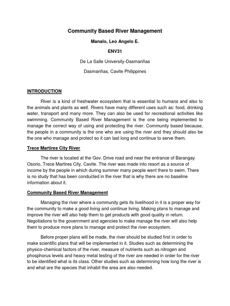 Community River Management Guide | PDF | Water Right | River