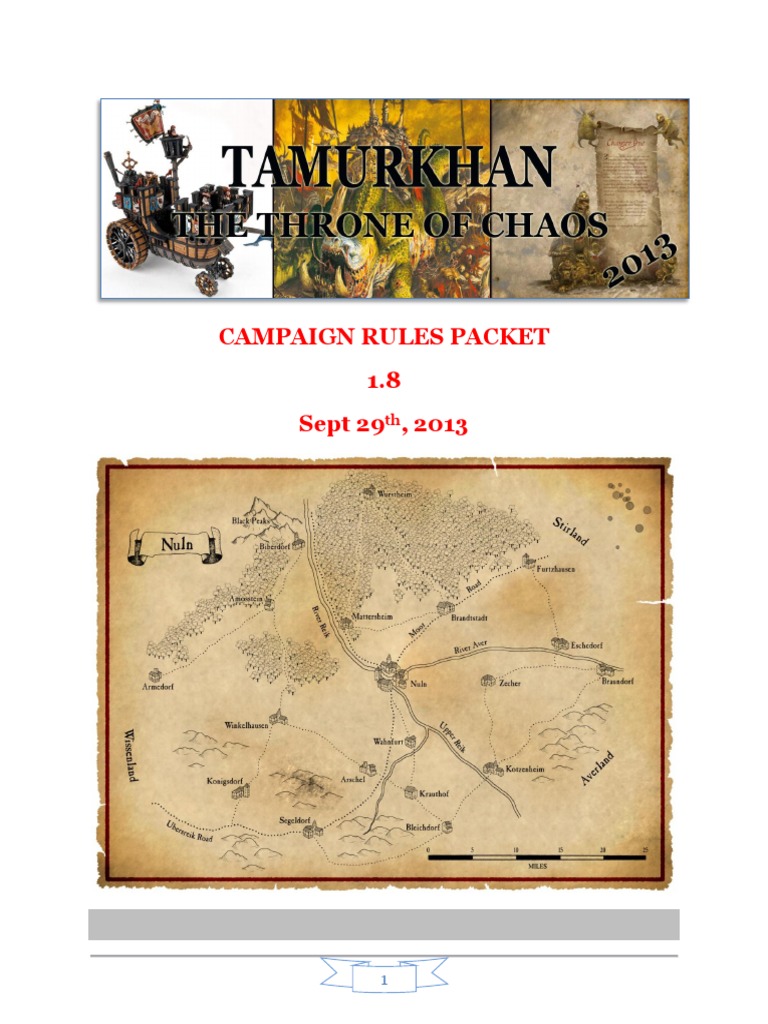 2013 Warhammer Fantasy Campaign Rules | PDF | Armed Conflict | Unrest