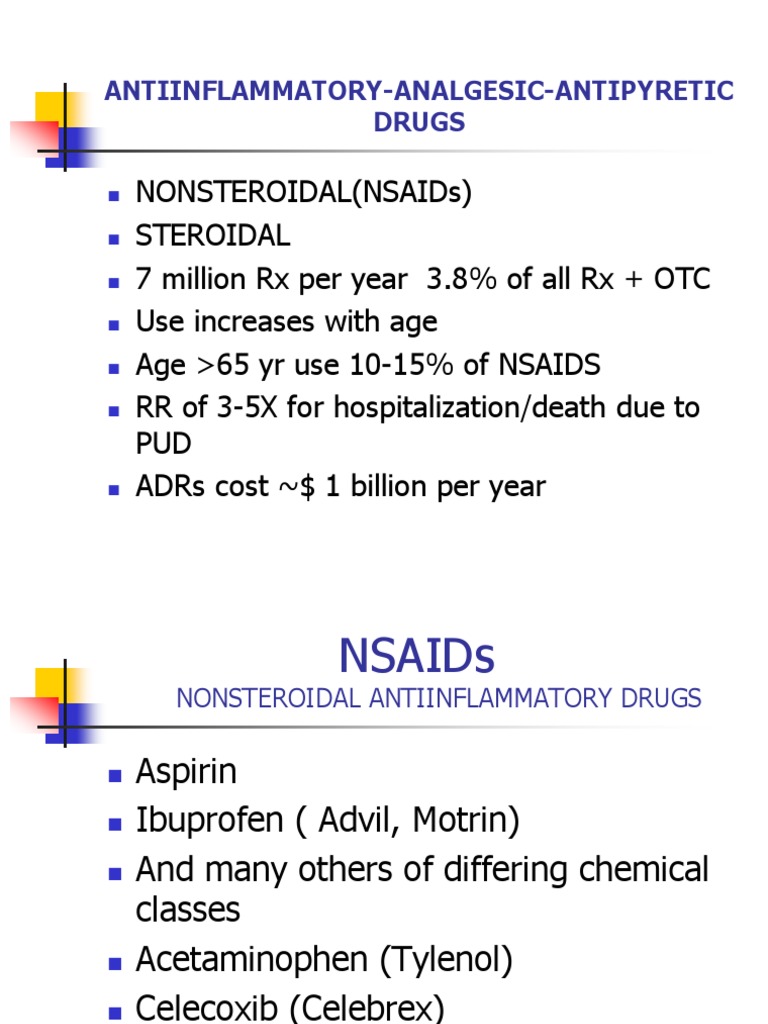 Analgesic Antipyretic Antiinflamatory Drugs | Nonsteroidal Anti ...