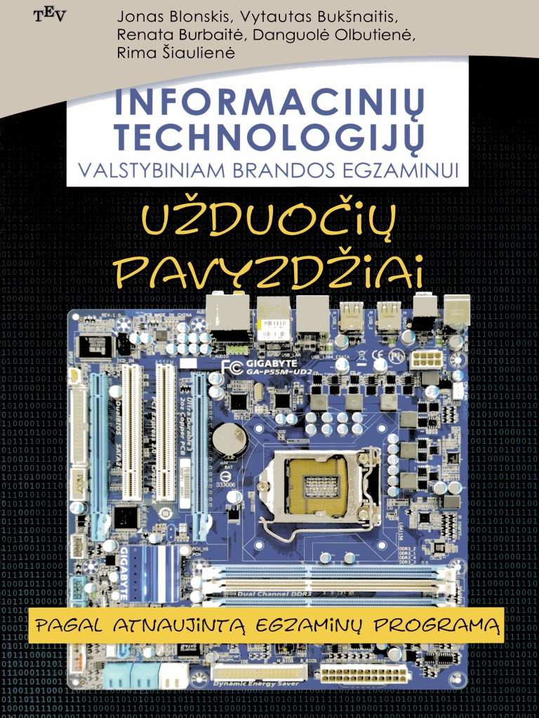 Informaciniu Technologiju Valstybiniam Brandos Egzaminui (2013) by Cloud Dancing | PDF