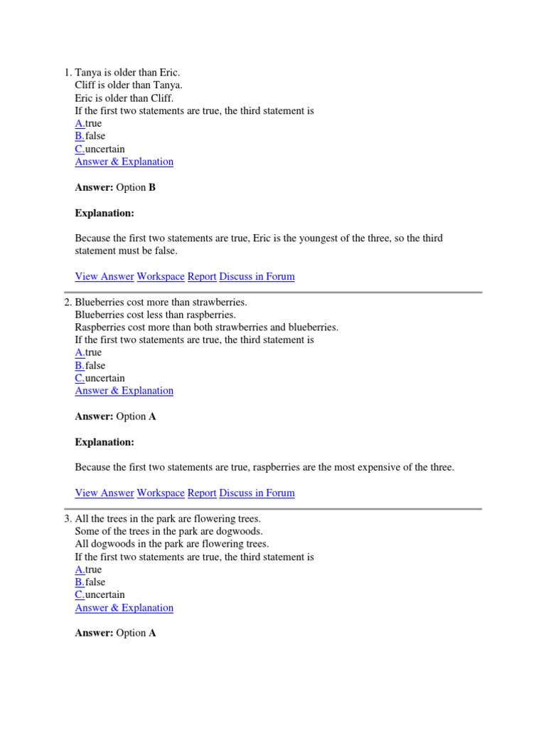 Logical Reasoning | PDF | Chicken | Cereals