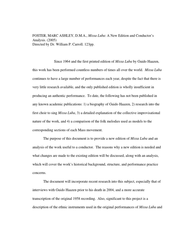 Missa Luba: New Edition & Conductor's Guide | PDF | Performing Arts ...