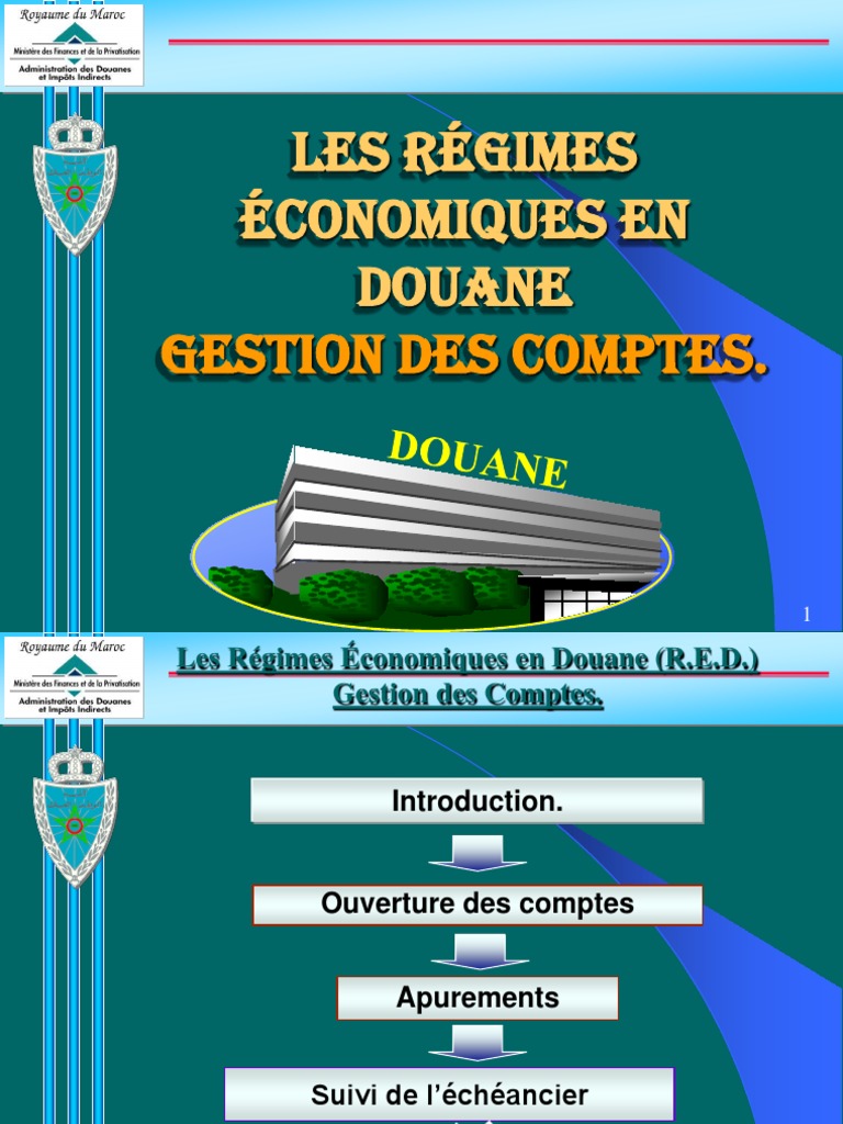 Régimes Économiques en Douane au Maroc | PDF | Commerce | Business