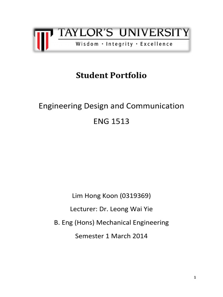 Student Portfolio | PDF | Engineering | Curriculum