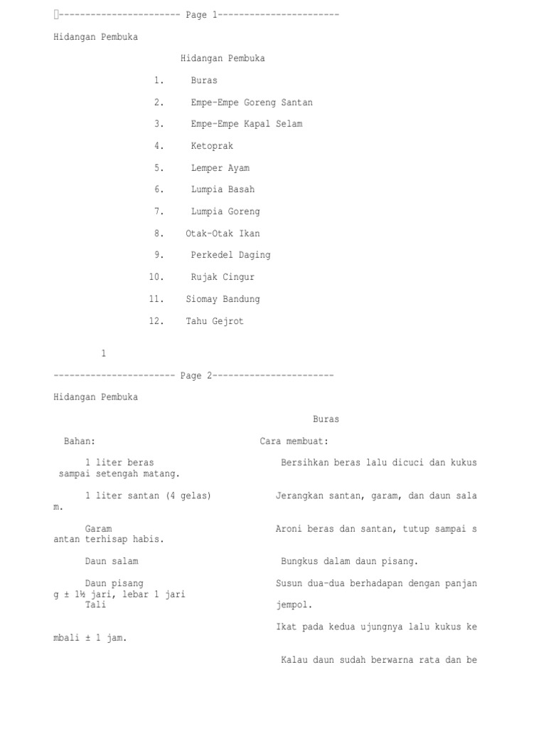 Resep Indonesia | PDF