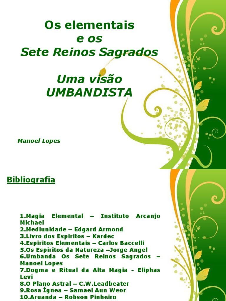 Elementais e Umbanda: Uma Visão | PDF | Filosofia