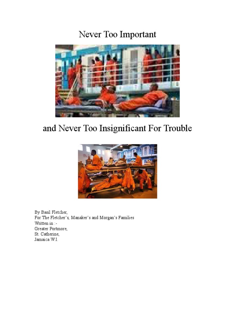Never Too Important and Never Too Insignificant For Trouble 1 | PDF ...