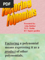 Factoring Rules | PDF