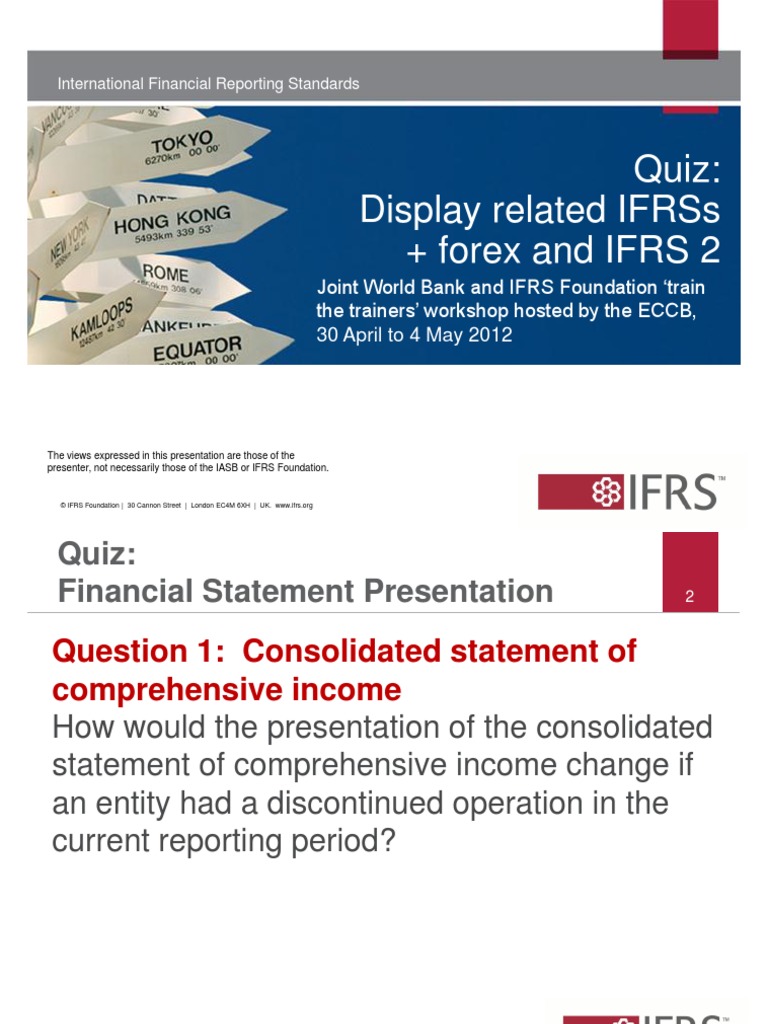 Quiz Display and IFRS 2 | PDF | International Financial Reporting ...