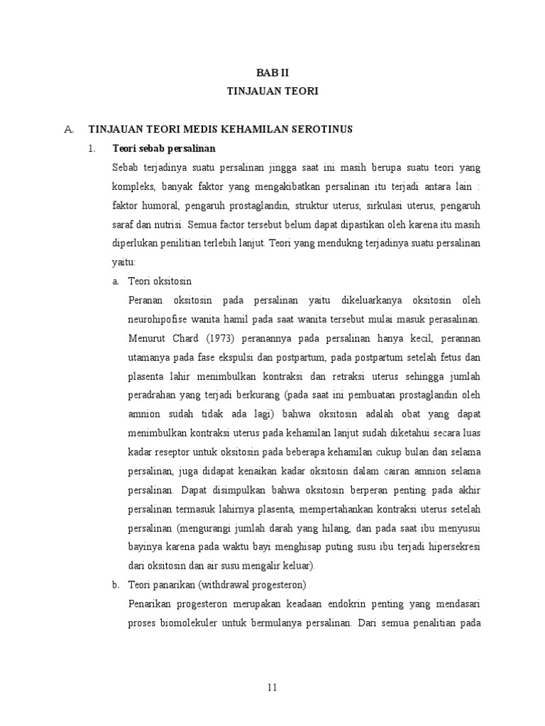 Askep Serotinus (Kehamilan Postmatur Dan KPD) | PDF