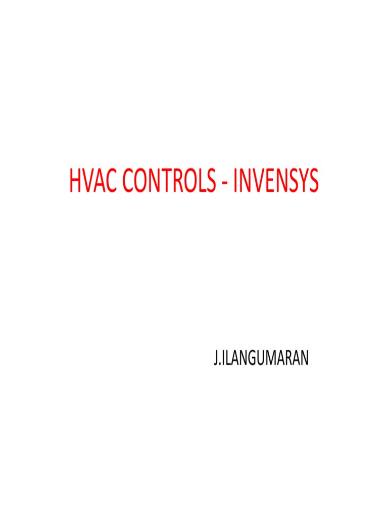 22.hvac Controls - Invensys | PDF | Hvac | Control System