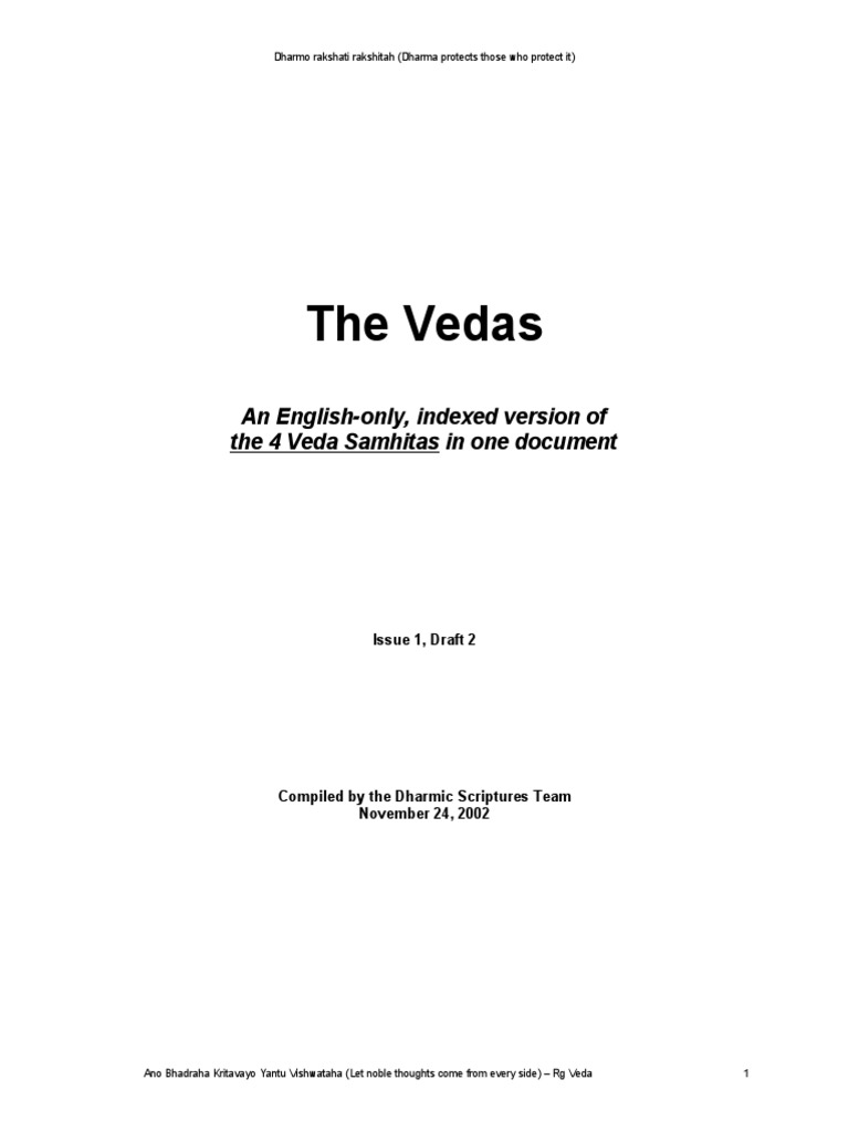 Vedas | PDF