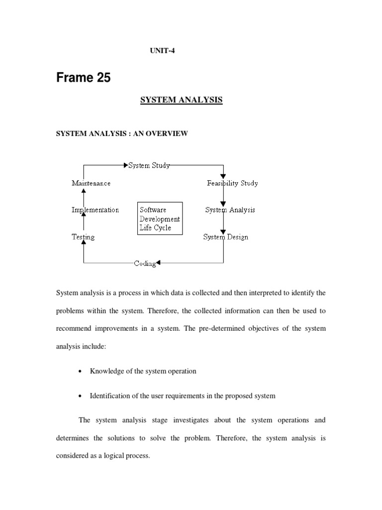 UNIT-4 BCA-302 System Analysis | PDF | Information | Systems Science