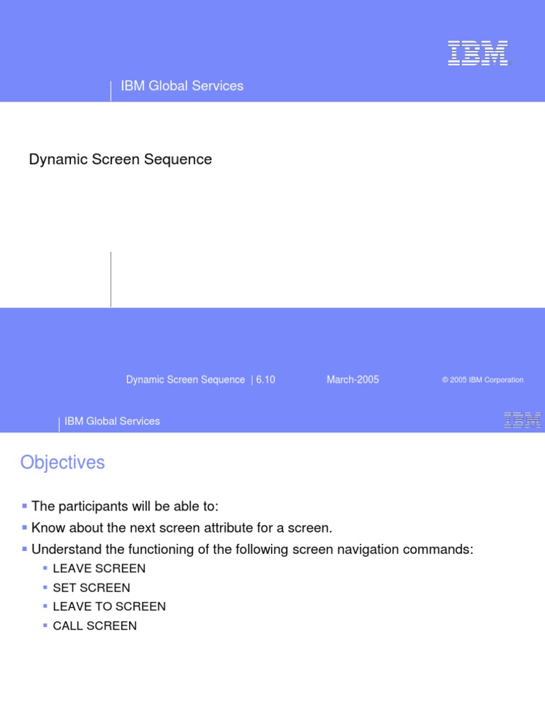 Chapter 10 - Dynamic Screen Sequence | Download Free PDF | Software ...