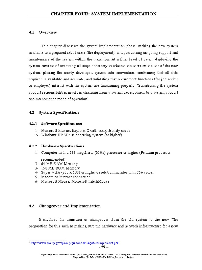 Chapter 4: System Implementation | PDF | Systems Engineering | Areas Of Computer Science