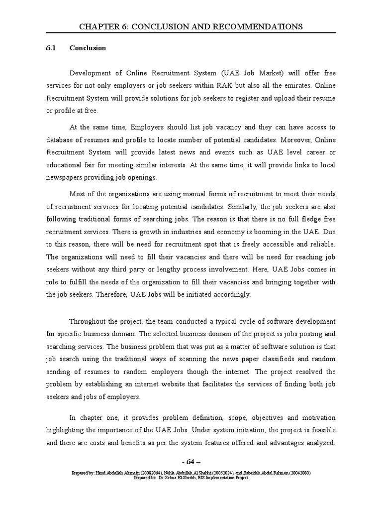 Chapter 6: Conclusion and Recommendation | PDF | Business