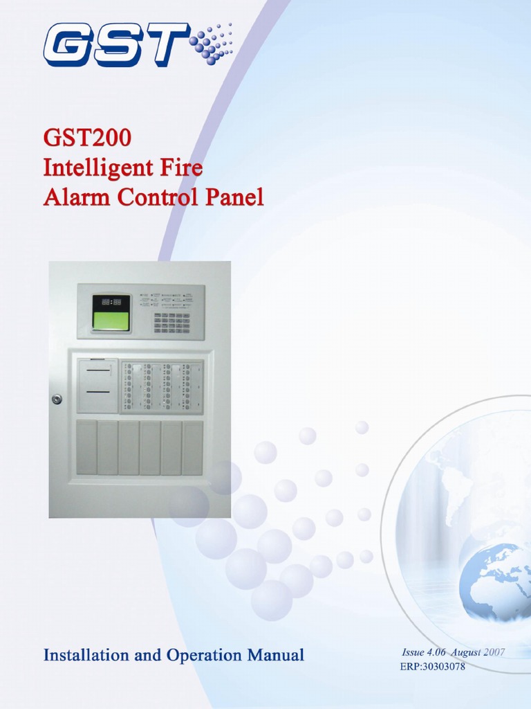 GST200 Intelligent Fire Alarm Control Panel Issue 4.06 | PDF | Power ...
